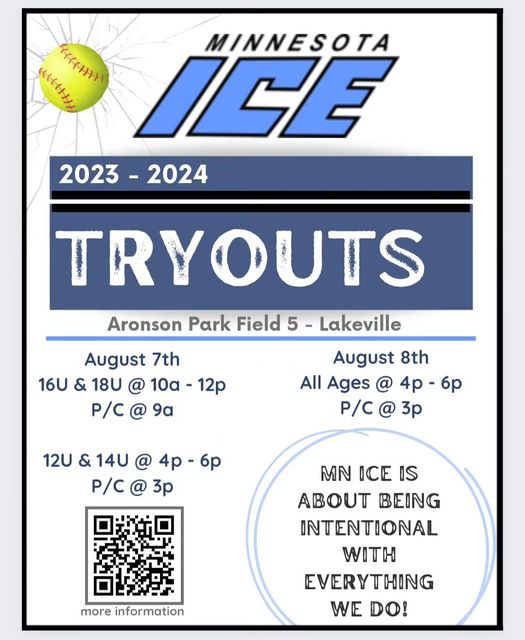 Tryout Infographic • MN Ice Fastpitch Softball